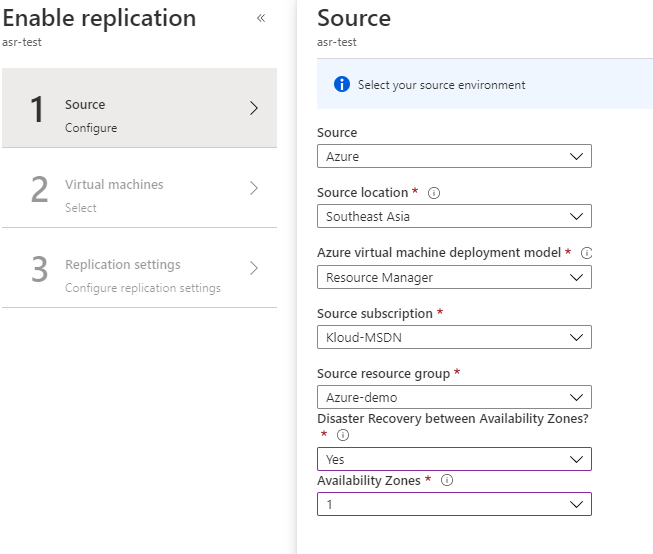 Azure Site Recovery Zone to Zone Replication - Skyline Technologies