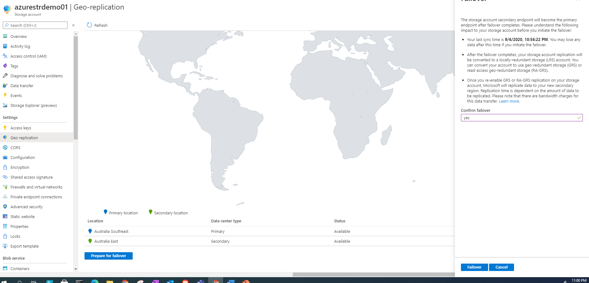 Azure Storage Account Customer Failover - Skyline Technologies
