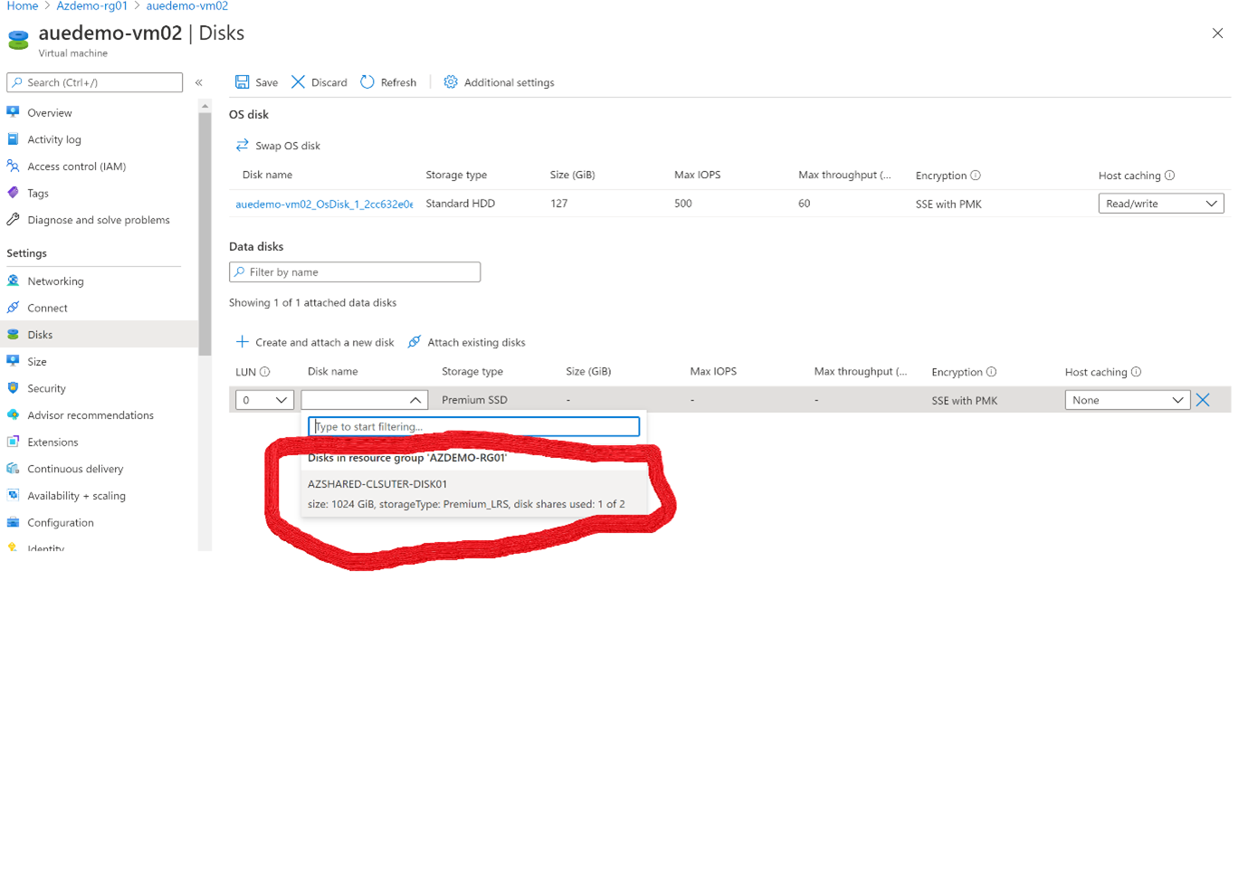 Windows Cluster server in Azure with Shared disk - Skyline Technologies