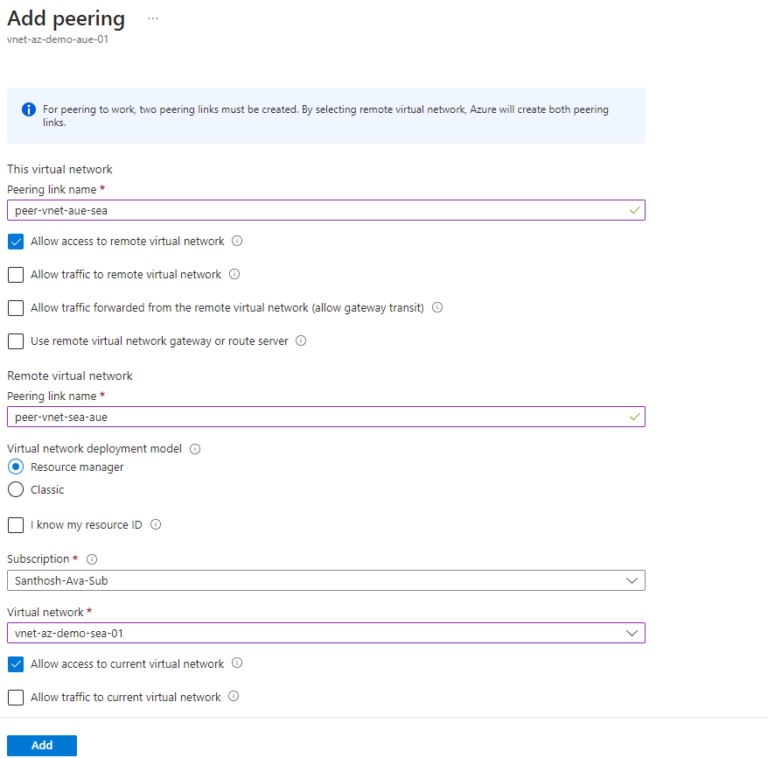 Guide on resizing the address space of peered Azure virtual networks ...