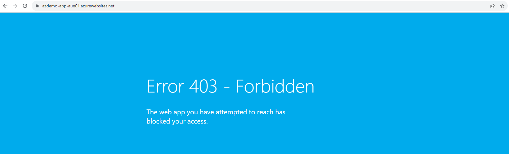 How To Secure Azure Web App With Front Door Web App Access