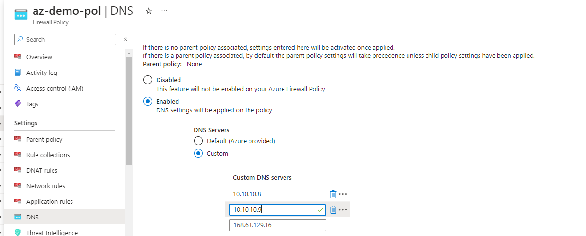How to use the DNS settings in Azure Firewall? - Skyline Technologies